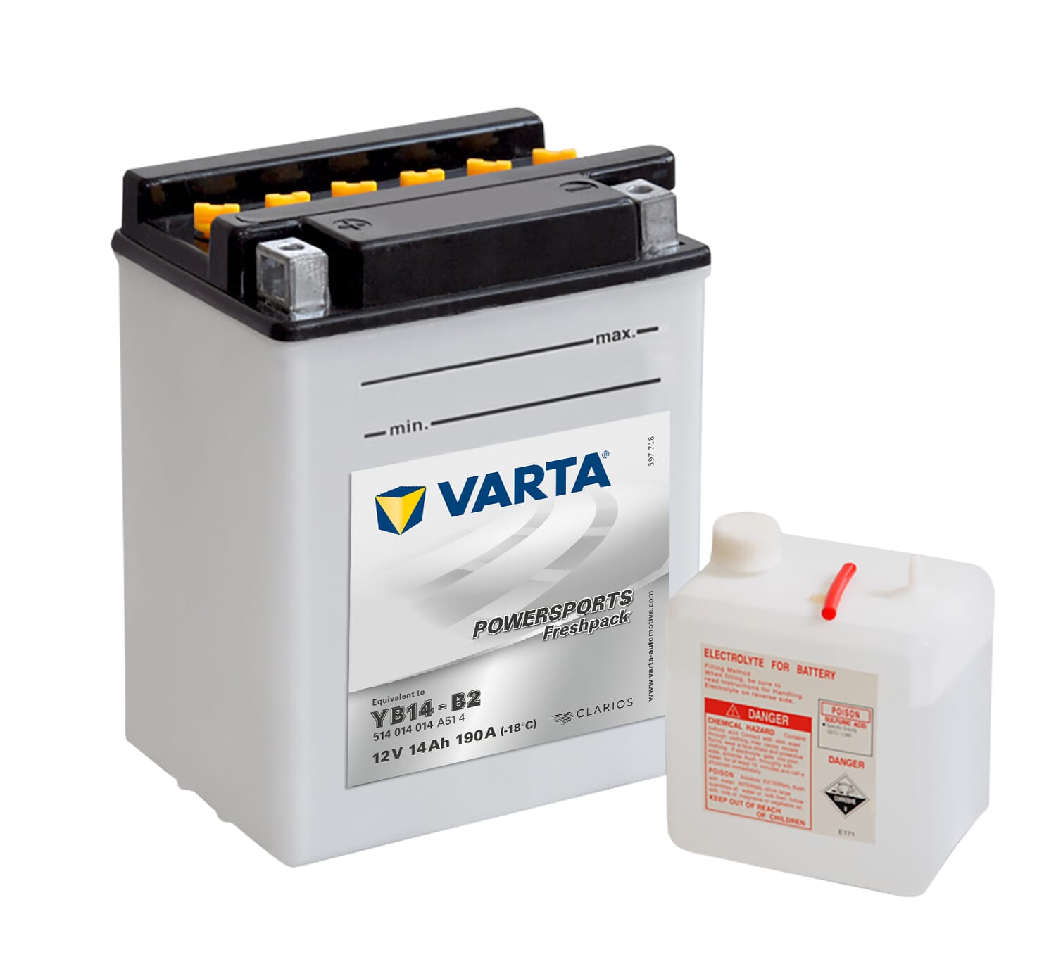 Varta MC 12V 14AH 190CCA Standard Batteri - Bergen Batteri Service AS