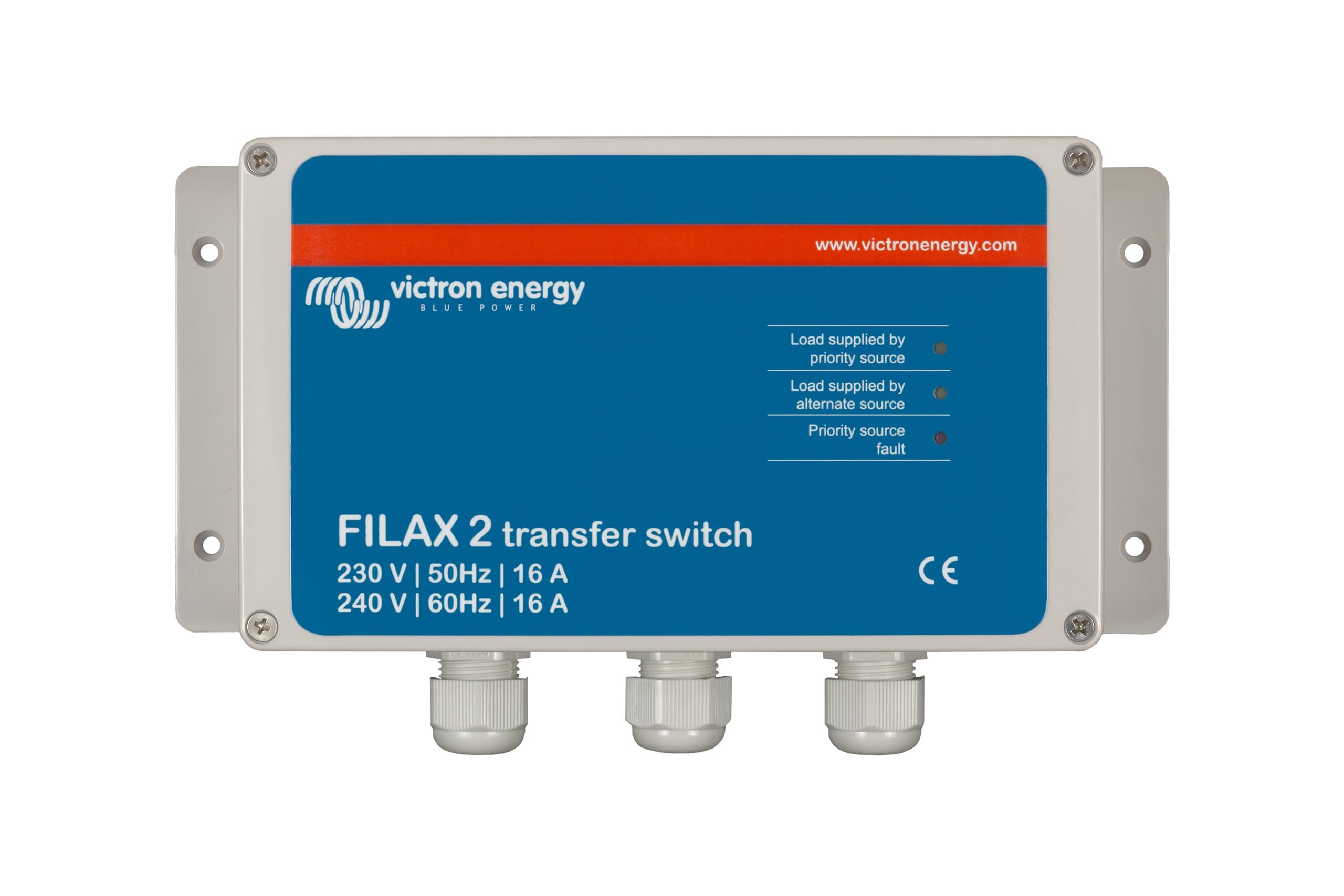 Filax 2 Transfer Switch CE 230V/50Hz-240V/60Hz - 16A - Bergen Batteri ...
