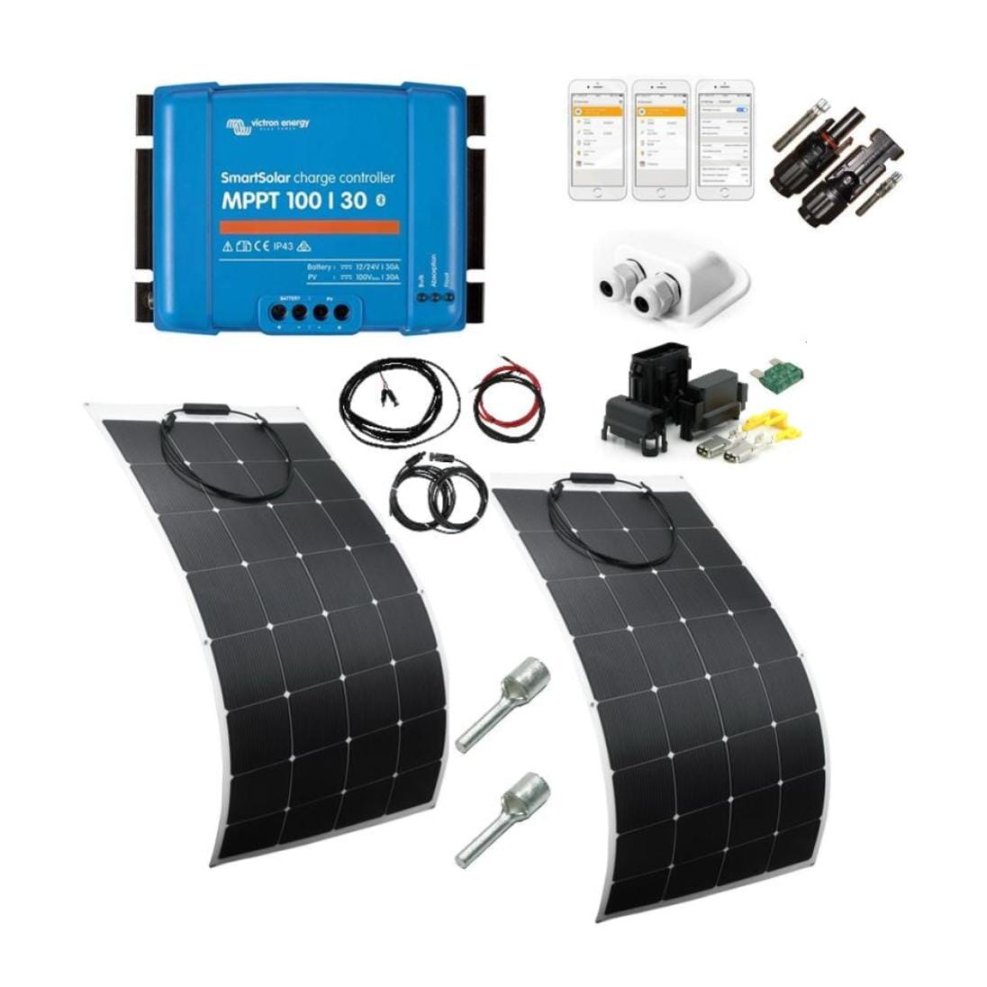SKANBATT 146x54 - 320W Flexi komplett kit 2x160W med VICTRON - Bergen ...
